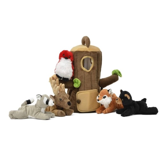 Unipak | Toys | Nwt Unipak 2 Plush Woodland Tree House With Five 5 ...
